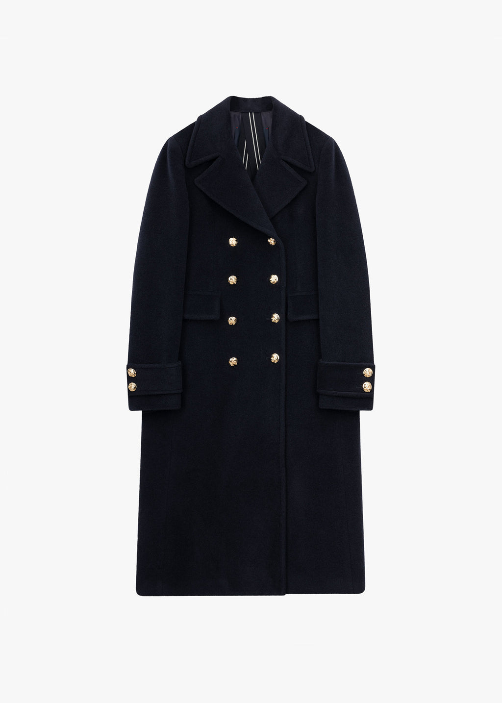 Long new wool coat by Seafarer in blue – Dantendorfer